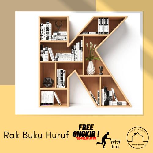 Jual Rak buku huruf - rak unik - rak huruf - rak buku - rak -rak ...