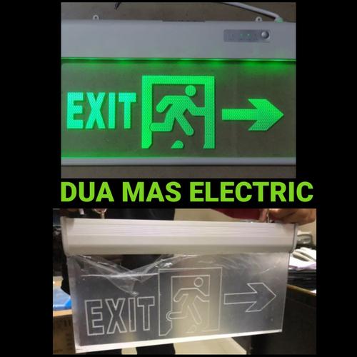 Jual LAMPU EXIT LED ORG LARI EMERGENCY TRANSPARAN LED HIJAU / SIGN ...