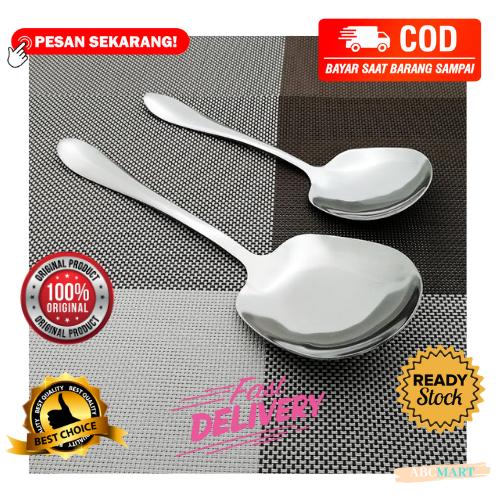 Jual Sendok Saji Prasmanan Isi 6 Service Spoon Stainless Super Tebal ...