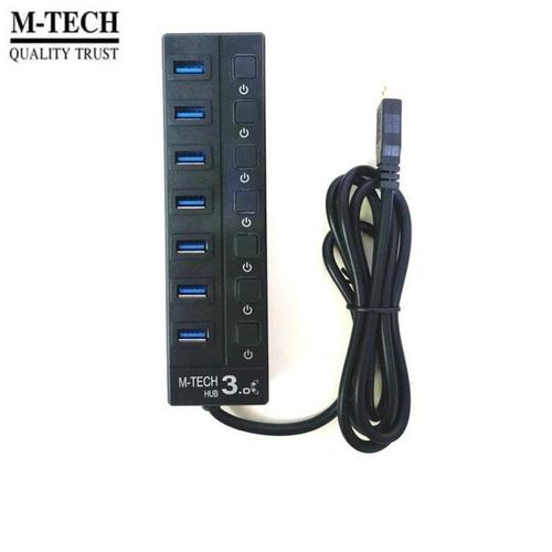 Jual USB HUB 7 PORT USB 3.0 panjang kabel 120cm high speed - Kota ...