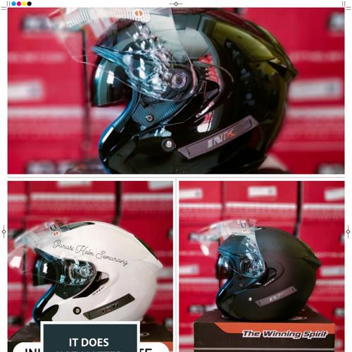 Jual INK METRO 2 POLOS HELM HALF FACE INK METRO POLOS METRO PUTIH ...