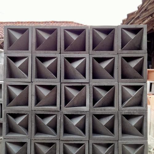 Jual roster beton / Loster minimalis lubang angin motif araw bali - Abu ...