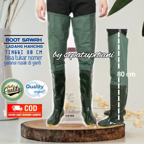 Jual boot sawah / sepatu tani/boots sawah/ sepatu sawah - 39, Hijau ...