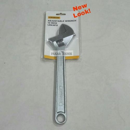 Jual Kunci Inggris Grip 12" / Adjustable Wrench 12 inch Krisbow ...