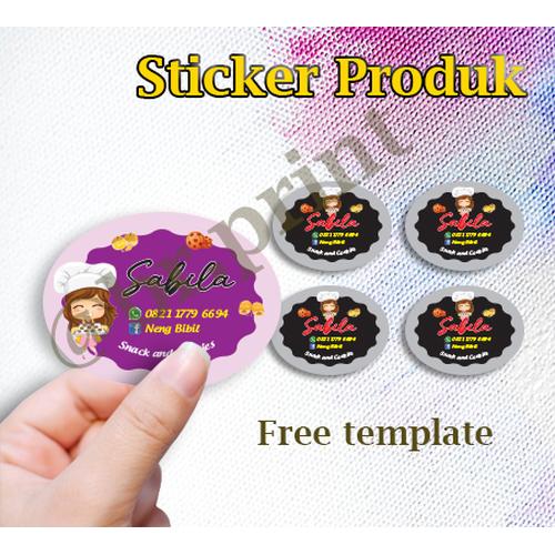 Jual CETAK Stiker sticker Produk - label kemasan - label produk- cromo ...