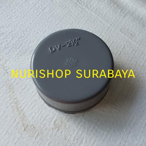 Jual Dop PVC 2 1/2" / Dop tanpa drat / Cap/ Tutup Pipa PVC Polos 2 1/2 ...