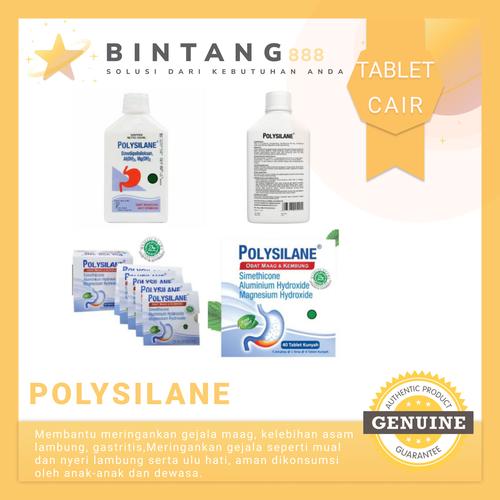 Jual Polysilane - Obat Maag, Mual dan Nyeri Lambung Cair / Strip ...