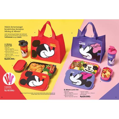Jual Tupperware Mickey Minnie Lunch Set (1) - Cutlery Minnie - Jakarta ...