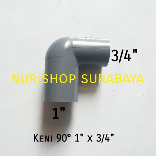 Jual Reducing Elbow/ reducer knee/ keni/ knie/ kenie pvc SCG AW 1" x 3/ ...