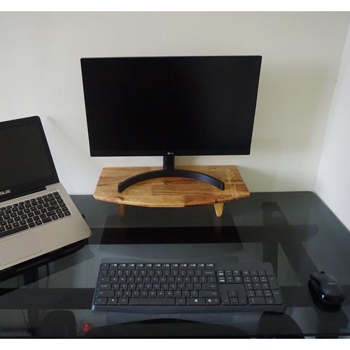 Jual Stand Monitor Desktop Kayu Elegan | Docking Monitor, Meja Monitor ...