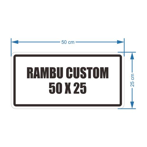 Jual Rambu Custom 50cm x 25cm - Plat Aluminium - Kota Bandung - Tripma ...