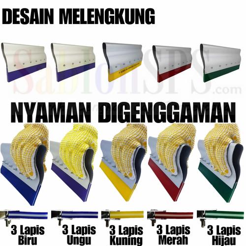 Jual GAGANG RAKEL ALUMUNIUM MODEL S ERGONOMIS 33CM SET RAKEL 3 LAPIS ...