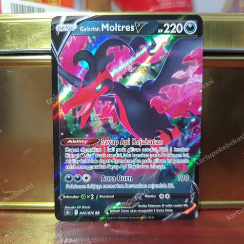 Jual Galarian Moltres V S5a 045/070 kartu pokemon TCG Indonesia - Kota Bekasi - kartupokebekasi ...