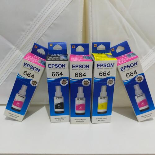 Jual Tinta Epson 664 (CYMB) L100, L110, L120, L1300, L1455 - Jakarta ...