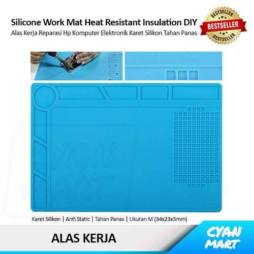 Jual Alas Kerja Reparasi Work Mat Pad Silicone Rubber Heat Resistant ...