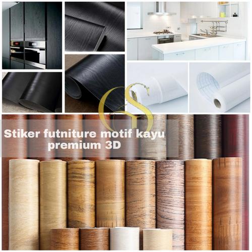 Jual wallpaper motif kayu/stiker kayu lemari/sticker kayu/dinding kayu ...