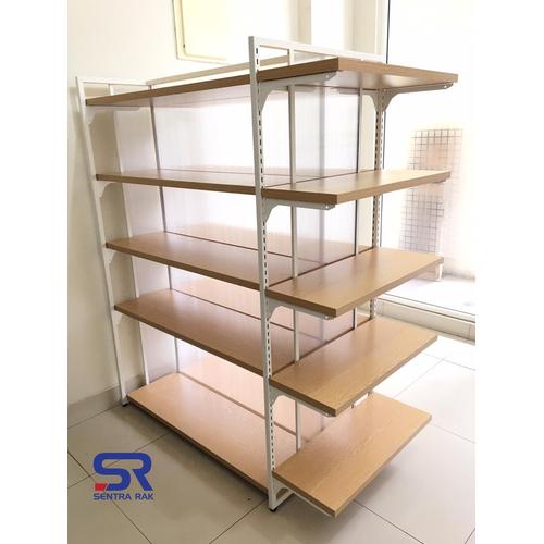 Jual Rak Lifestyle Miniso Double Island - Rak Toko Wooden SR - Starting ...