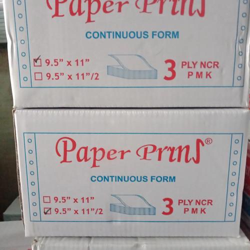 Jual Kertas Continuous Form 3 Ply Standar atau 3 Ply Bagi 2 - 3 PLY ...