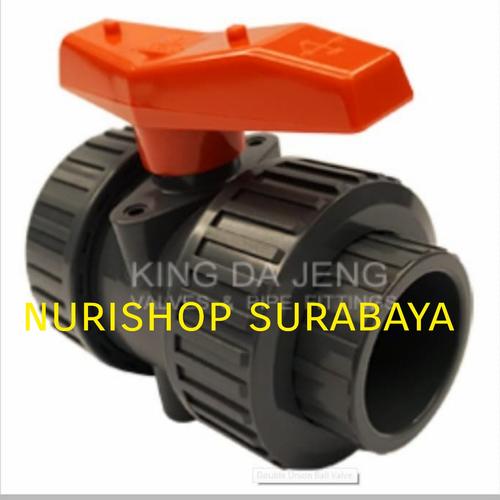 Jual Double watermur ballvalve / ball valve water mur PVC 2 1/2" inch ...