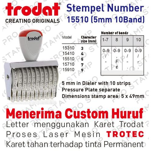 Jual Stempel Angka Manual 10 Digit 5mm Trodat 15510 - Kab. Bekasi - PRO ...
