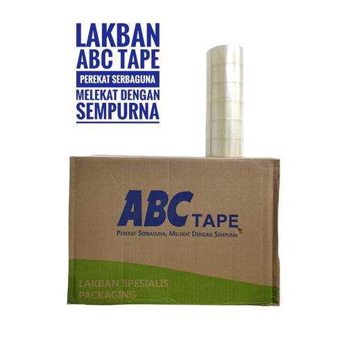 Jual LAKBAN ABC TAPE TOP QUALITY 2 INCH / 45 MM x 90 YARD - Jakarta ...