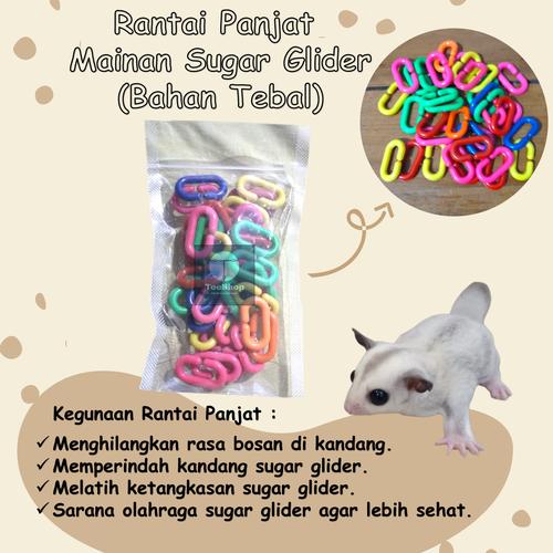 Jual Rantai Mainan Oval Cage Chain Mainan Kandang Hewan Sugar Glider ...