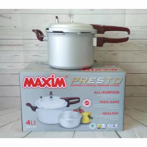 Jual Panci Presto Maxim 4 Liter 20cm Pressure Cooker - Kab. Bekasi - victoryplus29 | Tokopedia