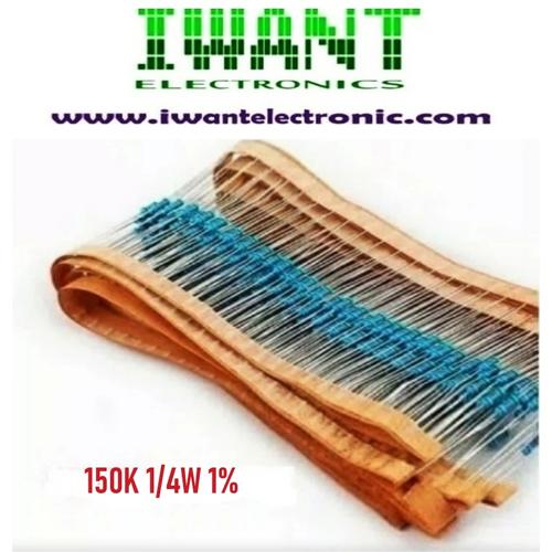Jual Resistor 150K Ohm Metal Film 1/4W 1% - Kota Bandung - I.WANT ...