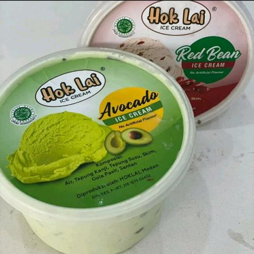 Jual Ice Cream Kotak Bulat HOK LAI - Es Krim Jadul ( Isi 550 Ml ...