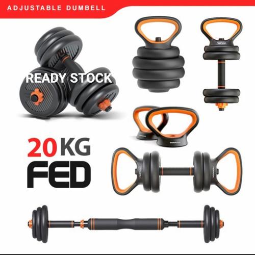 Jual Dumble Set - Barbel Set - Dumbel Set - Dumble FED XIAOMI 20 Kg ...