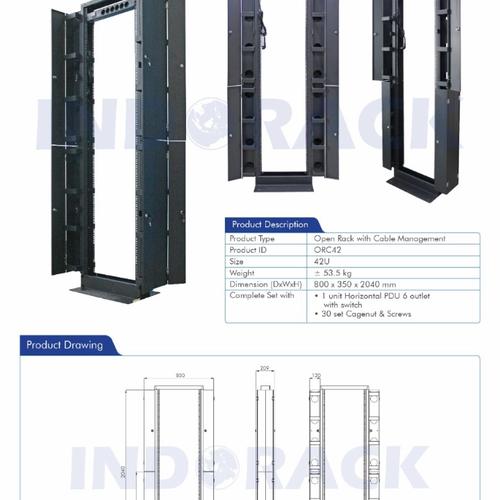 Jual Open rack 42U Indorack tray cable - Kota Bogor - MY Fiber | Tokopedia