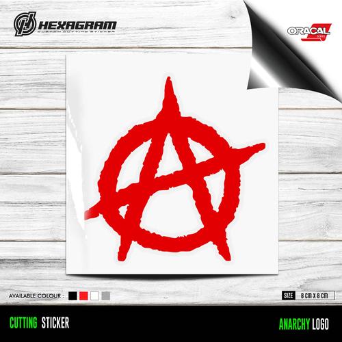 Jual Cutting Sticker ANARCHY Logo | Stiker Cutting Logo ANARCHY ...