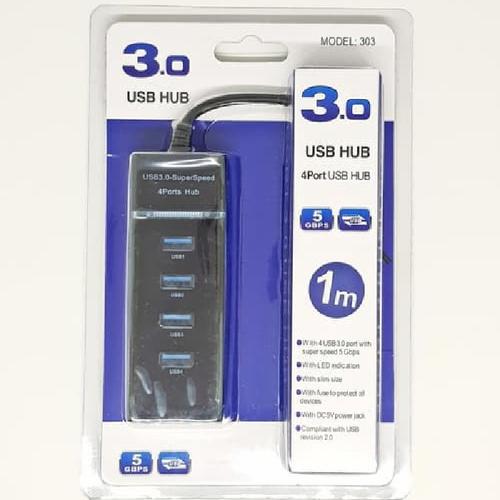 Jual USB HUB 3.0 4 PORT PANJANG KABEL 1 METER SUPER SPEED / 1M - 1 ...