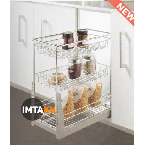 Jual Rak Bumbu Tarik Stainless 30cm Slowmotion Vitco XC 29023 SM - Merk ...