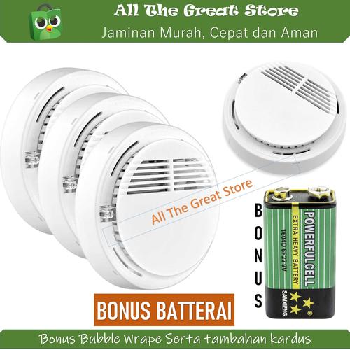 Jual Alarm Deteksi Api Asap Kebakaran - Alat pendeteksi Asap Smoke ...