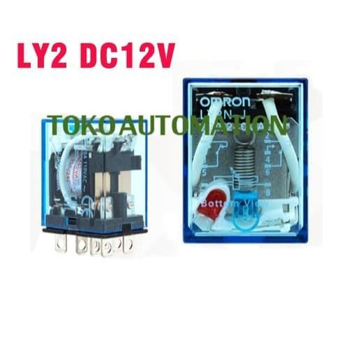 Jual LY2 LY2N LY2N - J LY2N-J LY2NJ 12V DC Coil Power Relay 8PIN DPDT ...