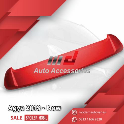 Jual Spoiler Agya Ayla Original Sporty Lampu LED Plastik Rear Spoiler ...
