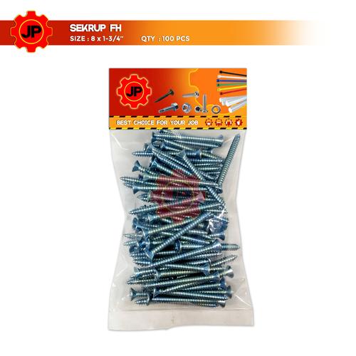 Jual SEKRUP FH 8 x 1-3/4 - SKRUP FH 8x1-3/4 BAUT TAPPING ISI 100 PCS ...
