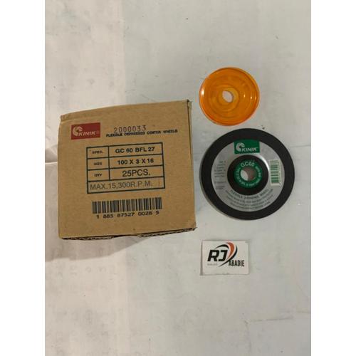 Jual Mata Gerinda Batu Gosok Kaca Disc Grinder Kinik GC-60 4" x 3mm ...