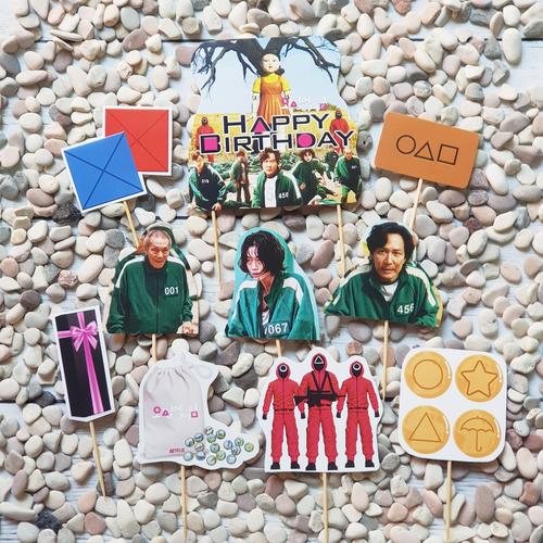 Jual Squid Game Birthday Cake Topper 1 set - Kota Surabaya - Sizzles ...