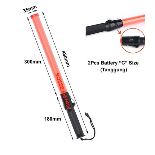 Jual Senter Tongkat Stik Parkir Lalu Lintas Lalin Panjang Battery ...