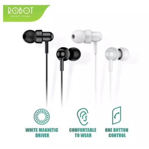 Jual HEADSET ROBOT RE20 3.5mm JACK WITH MICROFONE ULTRA BASS ORIGINAL ...