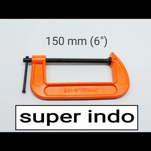 Jual G CLAMP 150 MM 6 INCH - KLEM C 150 MM 6 INCI - KLEM G 6 INCHI ...