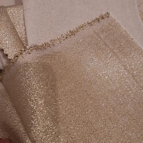 Jual Kain Bahan fancy Denim Gold metalik import - Kota Tangerang ...
