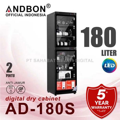 Promo Dry Box Dry Cabinet ANDBON AD-180S Digital Drybox Drycabinet 180 ...