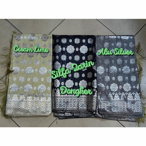 Jual kain songket selendang tenun semi palembang / songket cantik manis ...