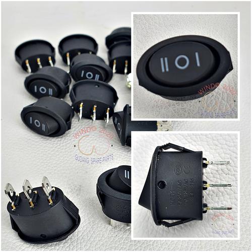 Jual SWITCH ON/OFF | PUSH BUTTON ON-OFF-ON | TOMBOL SAKLAR 3PIN ...