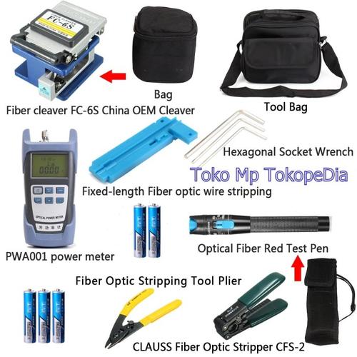 Jual FTTH Tool Kit SET Lengkap OPM VFL Cleaver FO Fiber Optik Toolkit ...