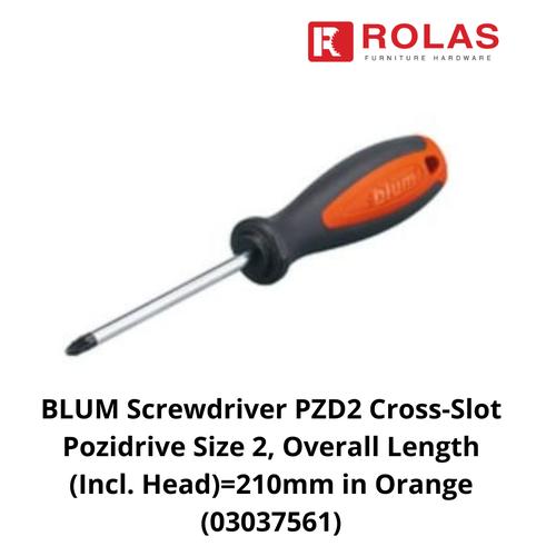 Jual BLUM Screwdriver PZD2 Cross-Slot Pozidrive Overall Length ...