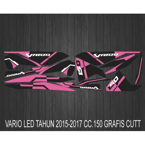 Jual STICKER STRIPING HONDA VARIO LED CC 150 GRAFIS CUTT - Pink Hitam ...